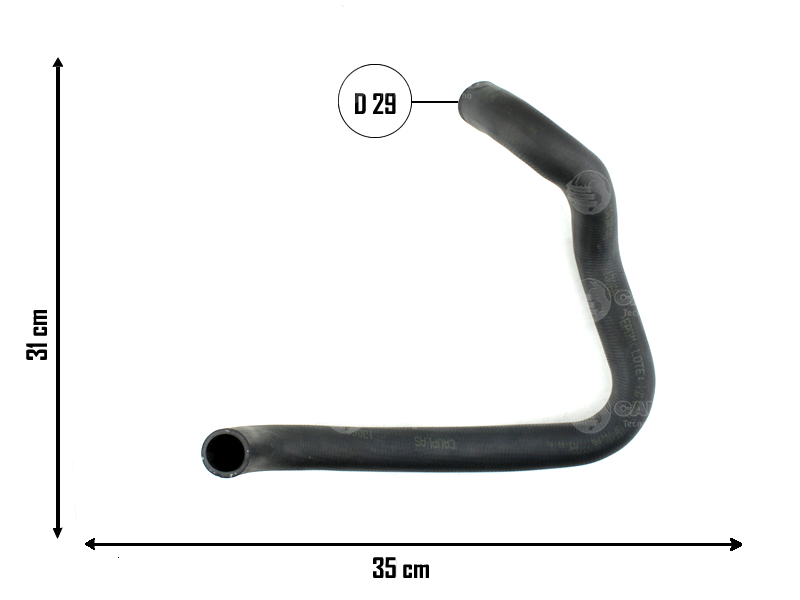 Manguera Inferior de Radiador 13066 – Distribuidora AH